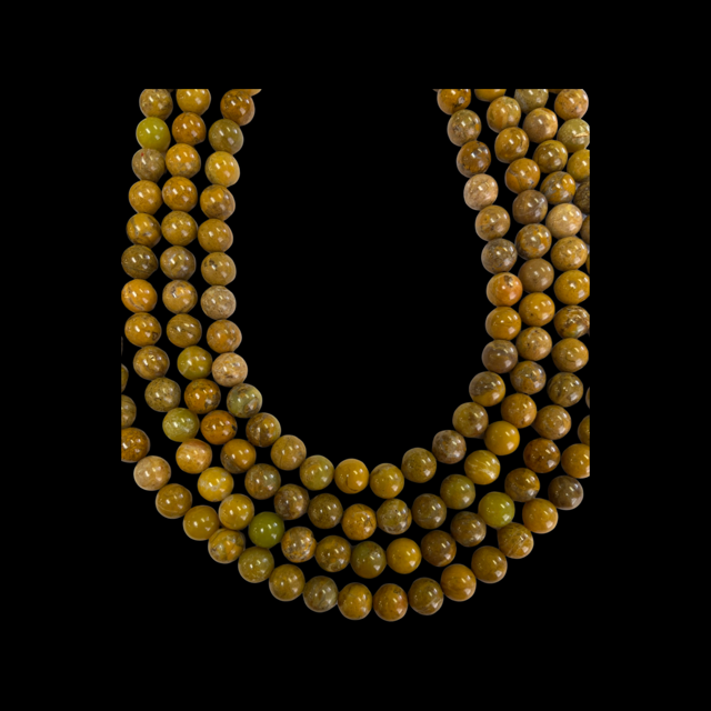 8mm Golden Yellow Jasper Round – The Birds & the Beads
